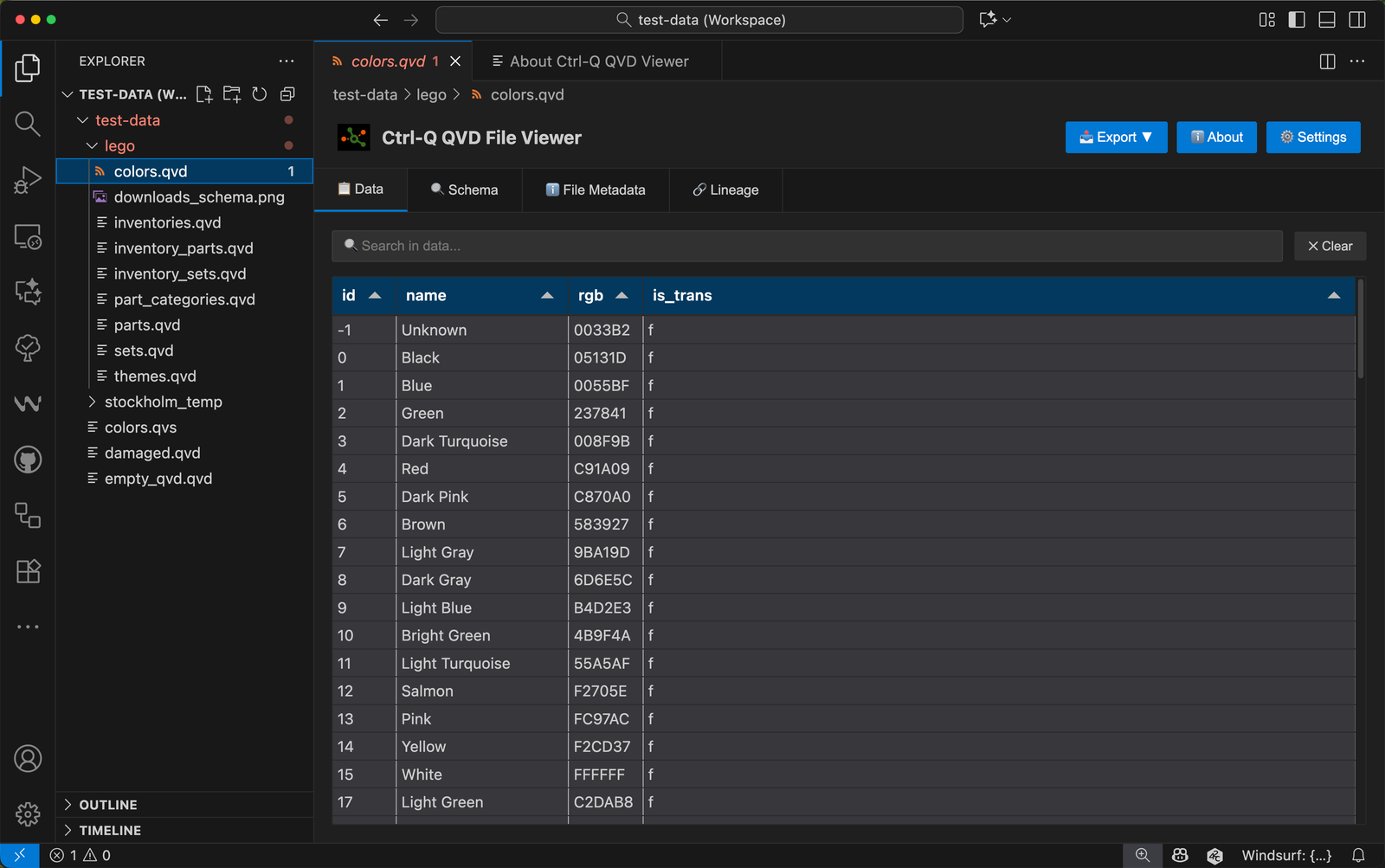 Viewing QVD Files in VS Code